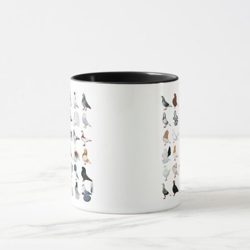 36 Pigeon Breeds Mug | Zazzle