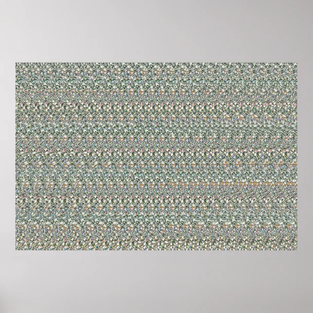 36" x 24" "Financial Vision" 3D Magic Eye® Poster | Zazzle