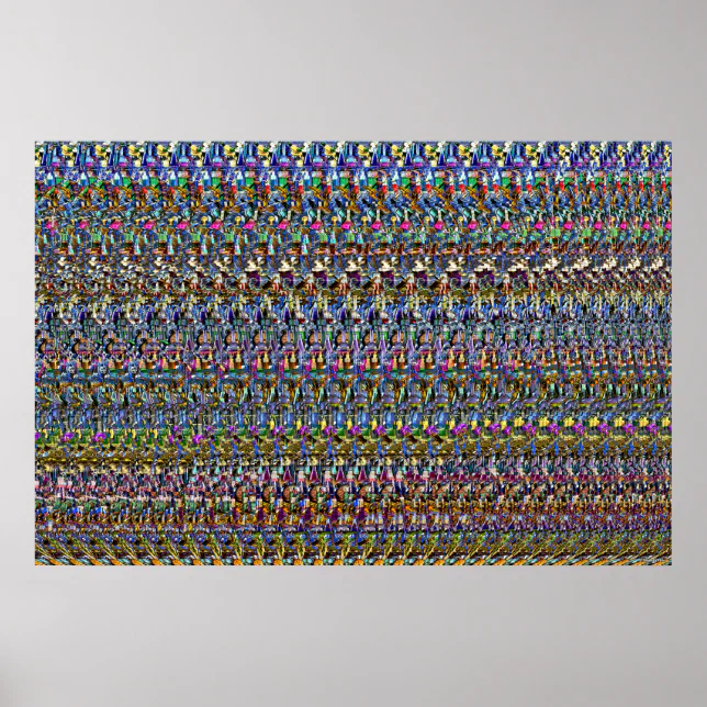 36" x 24" "Invisible" 3D Poster by Magic Eye® | Zazzle