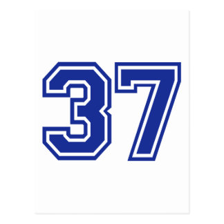 Number 37 Postcards | Zazzle