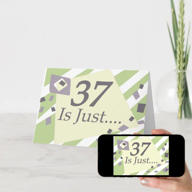 37th Birthday Card | Zazzle
