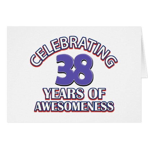 38 year old birthday designs and gifts cards | Zazzle