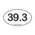 39.3 Goofy Runner - Oval Sticker | Zazzle