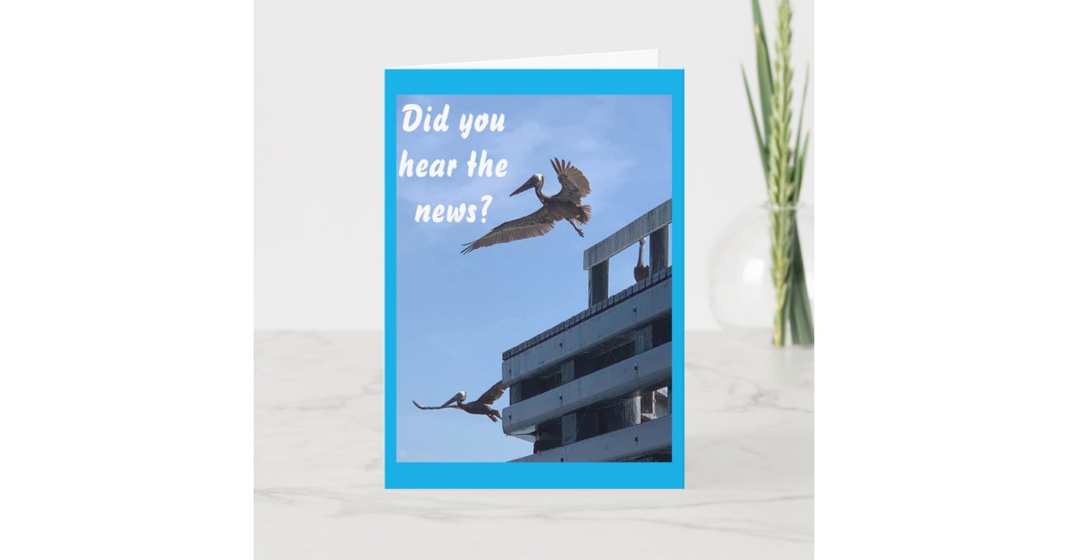**39TH** BIRTHDAY CRANE HUMOR CARD | Zazzle