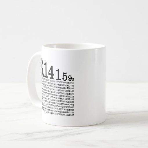 3.1415926 Pi Coffee Mug | Zazzle