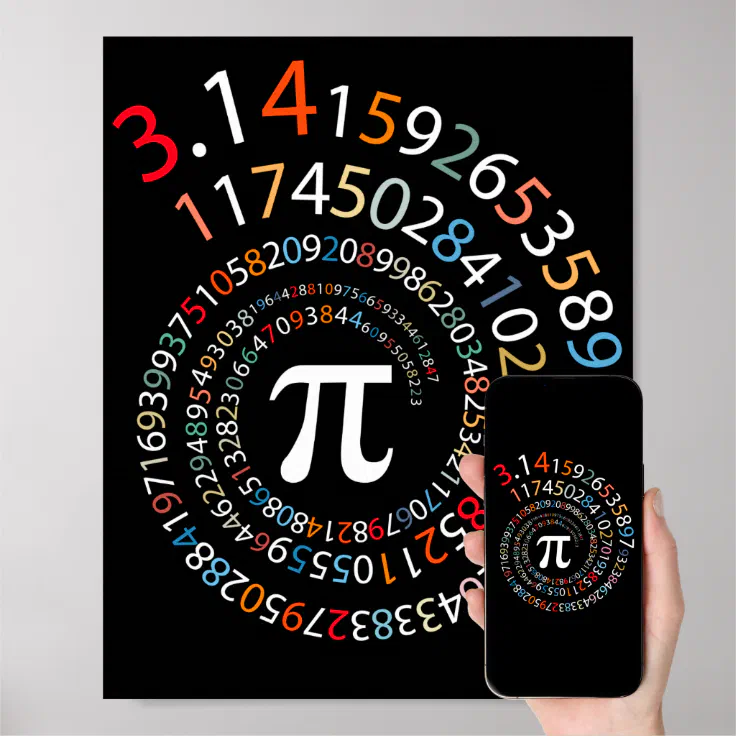 3.14 Pi Symbol Math Poster | Zazzle