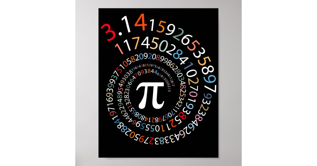 3.14 Pi Symbol Math Poster | Zazzle