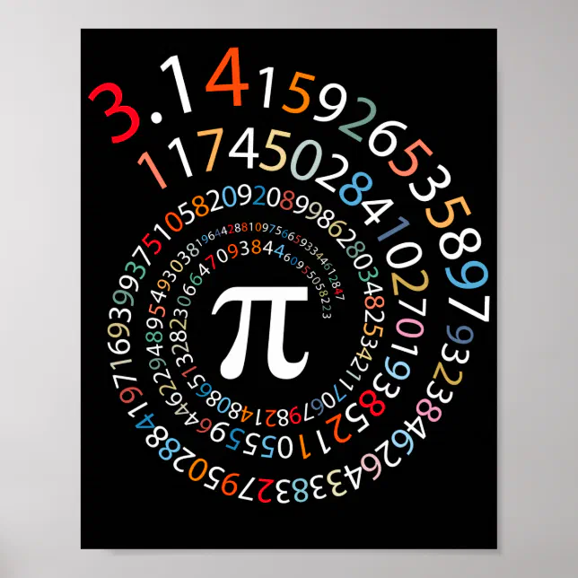 3.14 Pi Symbol Math Poster | Zazzle