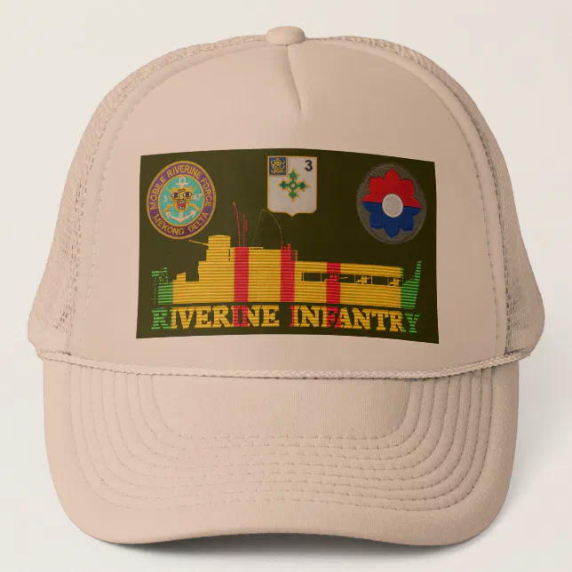 3/47th Inf. ATC Tango Boat & Patches Hat | Zazzle