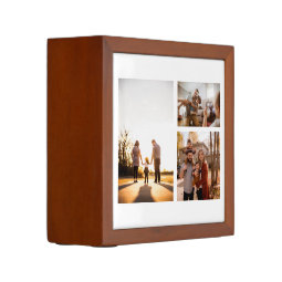3 Custom Photo Collage Personalized Desk Organizer | Zazzle