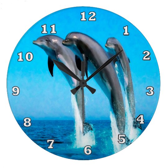 3 Dolphins Clock | Zazzle.com
