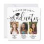 3 Graduates Photos Triple Graduation Joint Party Invitation | Zazzle