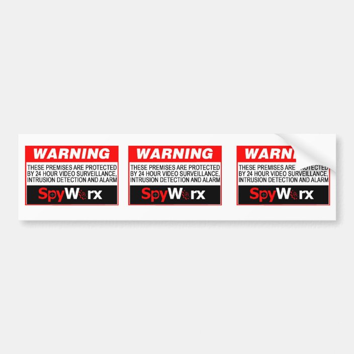 3 in 1 Fake Alarm System Sticker for your home! | Zazzle