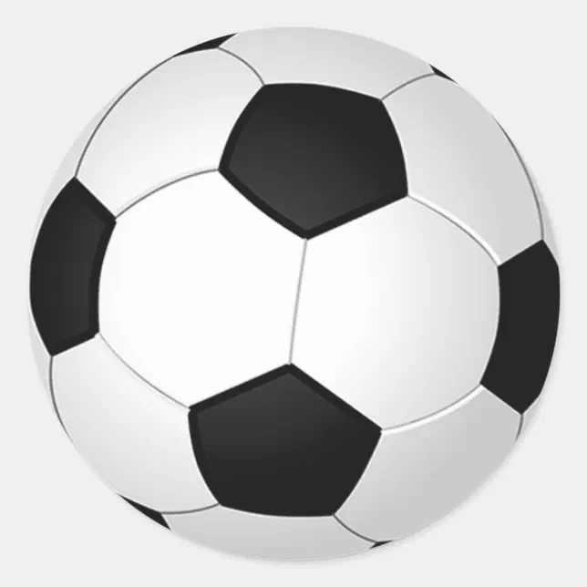 3 inch Round Soccer Stickers to Hand Write Names | Zazzle