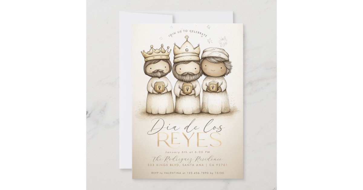 3 Kings Day Mexican Día De Los Reyes Party Invitation | Zazzle