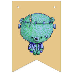 3 Little Monsters Bunting Flags | Zazzle