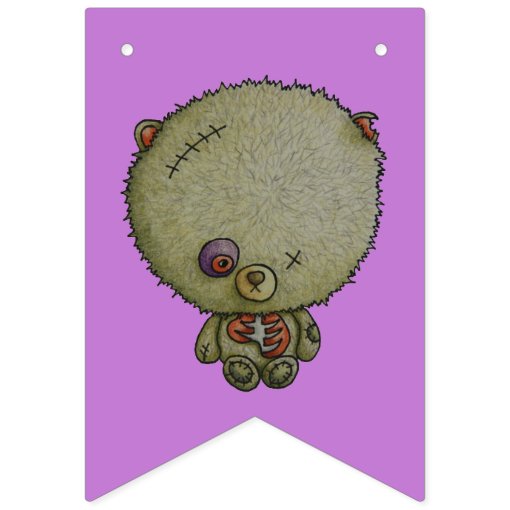 3 Little Monsters Bunting Flags | Zazzle