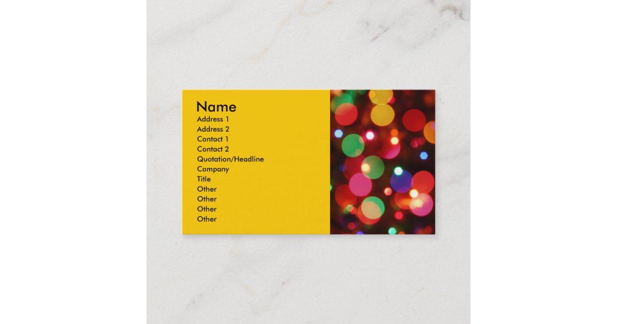 3, Name, Address 1, Address... Business Card | Zazzle