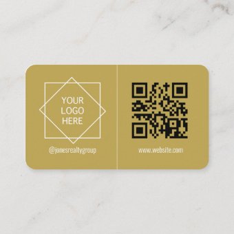 3 Names QR Code Logo | Minimalist Business Card | Zazzle