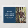3 photo Blue Boy Grad Custom Text Graduation Announcement | Zazzle
