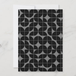 3 Photo Christmas Script - Retro Half Moon Pattern Holiday Card | Zazzle