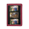 3 Photo Collage custom Trifold Wallet | Zazzle