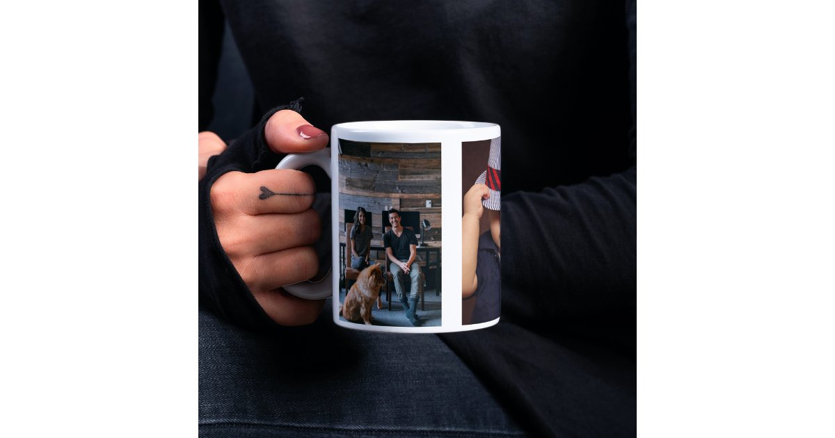 3 Photo Template Personalized Coffee Mug | Zazzle