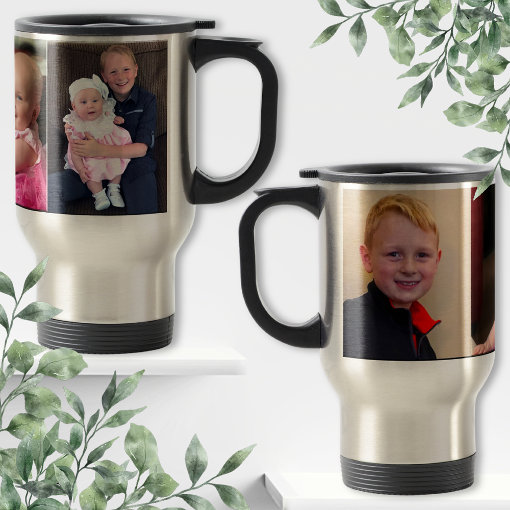 3 Pictures Personalized Travel Mugs or Regular Mug | Zazzle