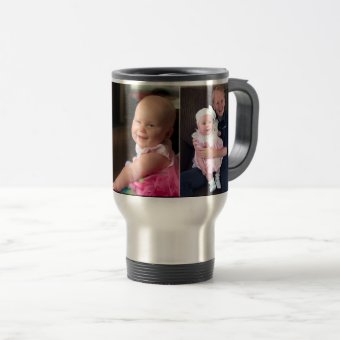 3 Pictures Personalized Travel Mugs or Regular Mug | Zazzle