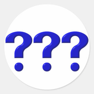 Question Mark Stickers | Zazzle