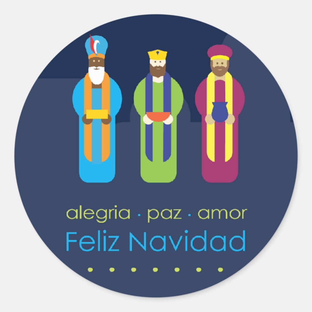 3 Reyes Classic Round Sticker | Zazzle