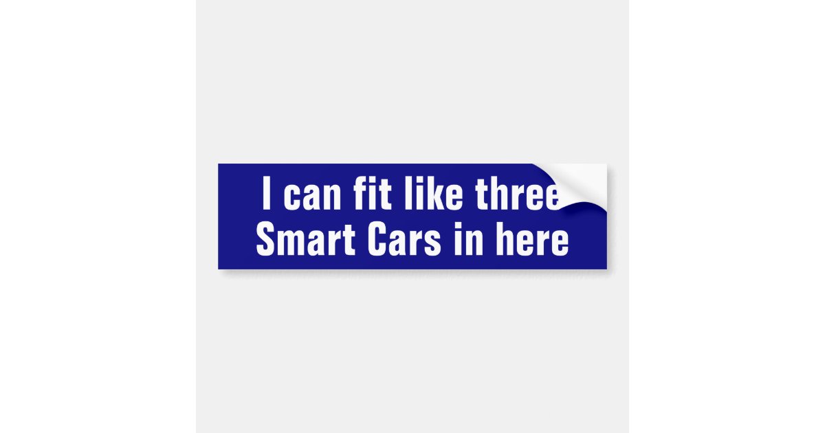 3 Smart Cars Bumper Sticker | Zazzle