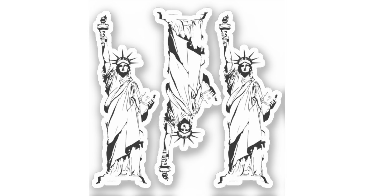 3 Statue of Liberty Stickers | Zazzle
