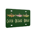 3 Trout: Brook, Rainbow, Brown - Fly Fishing License Plate | Zazzle