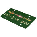 3 Trout: Brook, Rainbow, Brown - Fly Fishing License Plate | Zazzle