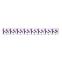3" Wide Satin Pancreatic Cancer Awareness Ribbon | Zazzle