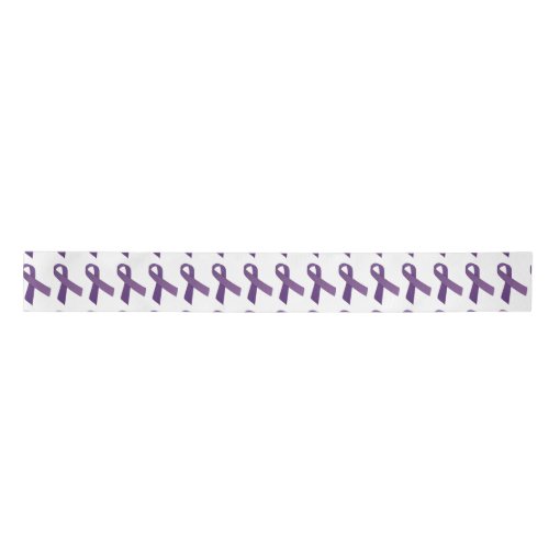 3" Wide Satin Pancreatic Cancer Awareness Ribbon | Zazzle