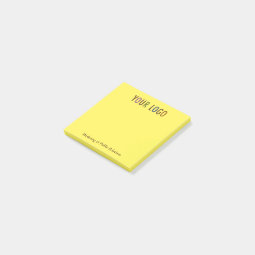 3 x 3 Custom Post-it® Notes with Company Logo | Zazzle