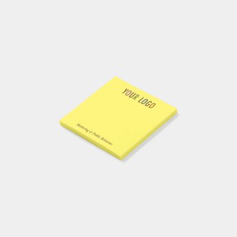 3 x 3 Custom Post-it® Notes with Company Logo | Zazzle