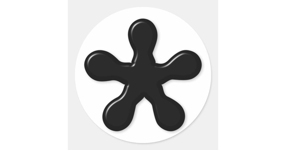 3d Asterisk Stickers | Zazzle