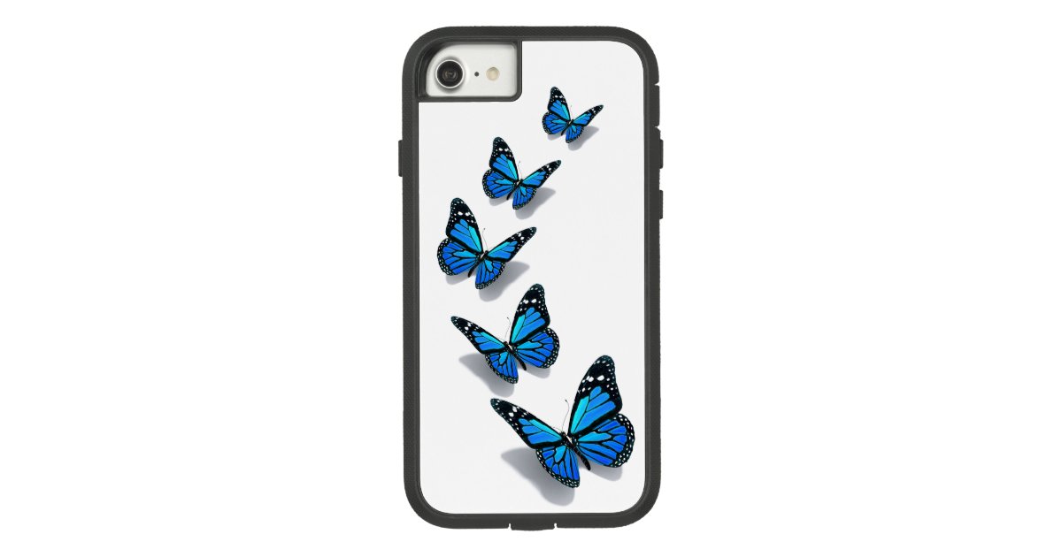 3D blue butterfly phone case | Zazzle.com