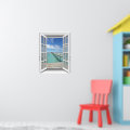 3D Boardwalk Ocean View Fake Window Poster | Zazzle