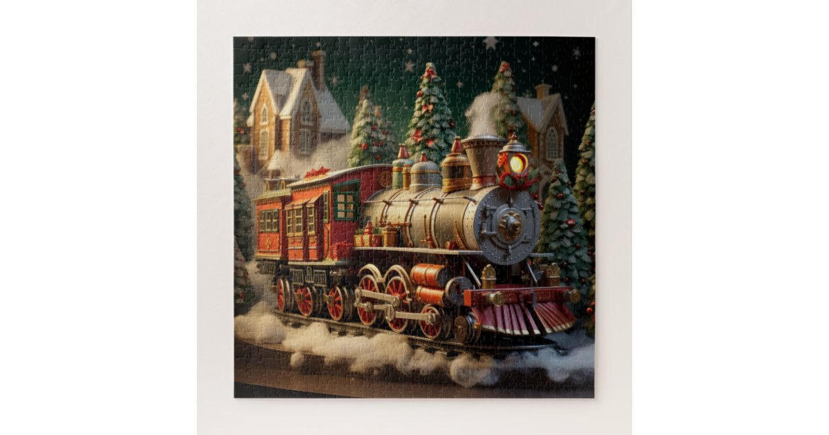 3D Christmas Train Puzzle | Zazzle