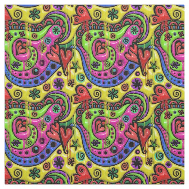 Bingo Fabric | Zazzle
