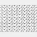 3D Cubes Geometric Black Line on White Rpt Pattern Rug | Zazzle