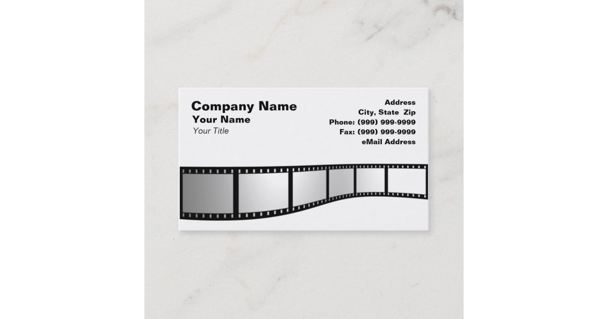 3D Film Strip Business Card | Zazzle