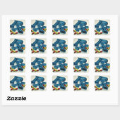 3D RX symbol with capsules Square Sticker | Zazzle