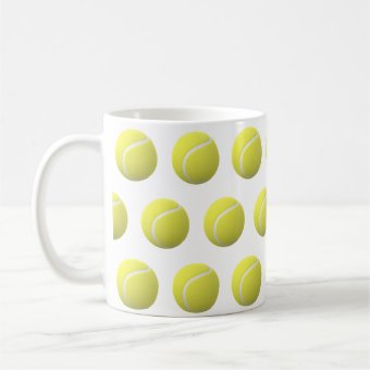 3D tennis balls in a row Coffee Mug | Zazzle