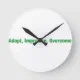 3D's - adapt, improvise, overcome Round Clock | Zazzle