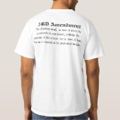 3rd amendment tee from my constitution collection | Zazzle